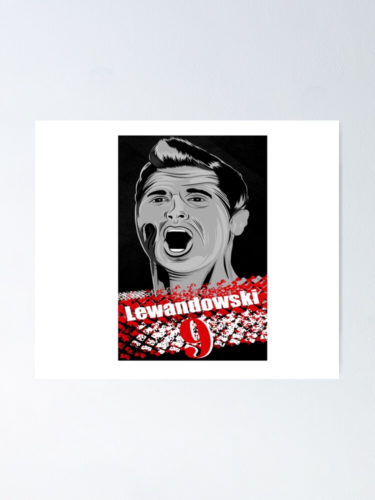 "Robert Lewandowski art - Robert Lewandowski illustration " Poster for ...