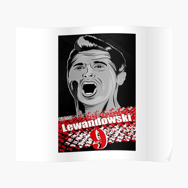 "Robert Lewandowski art - Robert Lewandowski illustration " Poster for ...