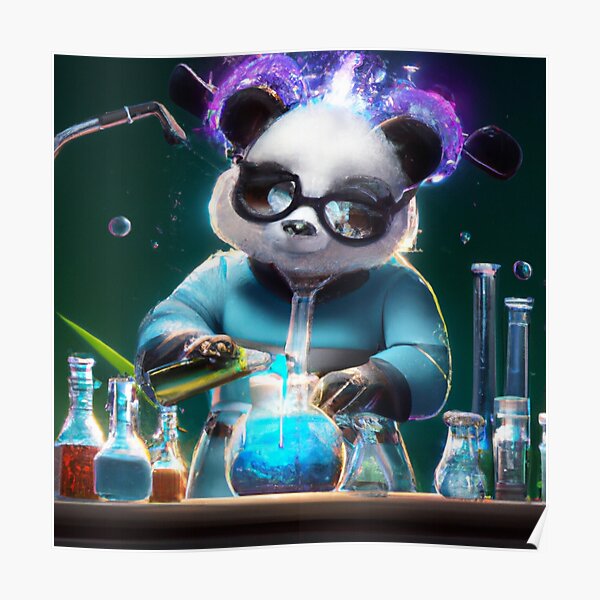 "Panda Experiment " Poster for Sale by SharlonMercia | Redbubble
