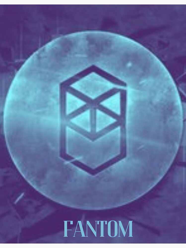 "Fantom Ftm logo" Sticker for Sale by Franzenart | Redbubble