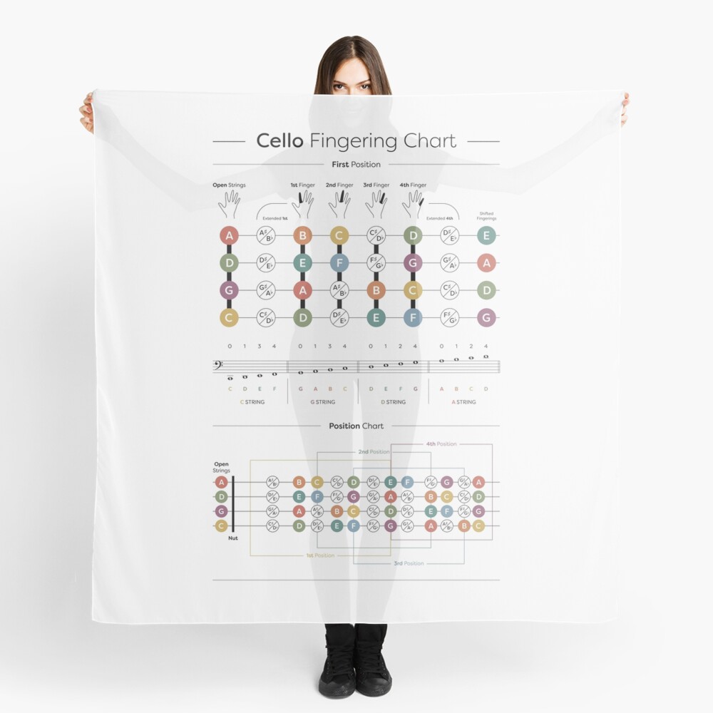 "Cello Finger Position Chart" Poster for Sale by pennyandhorse | Redbubble