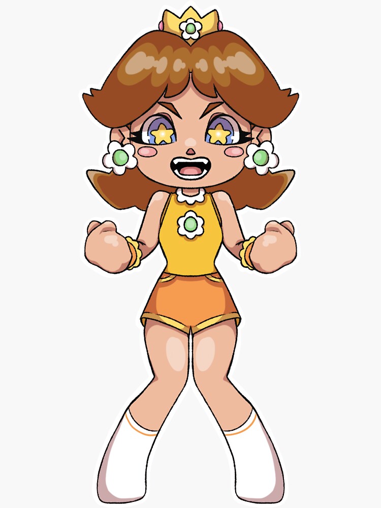 "Princess Daisy" Sticker for Sale by NJ-Woods | Redbubble