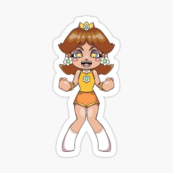 "Princess Daisy" Sticker for Sale by NJ-Woods | Redbubble