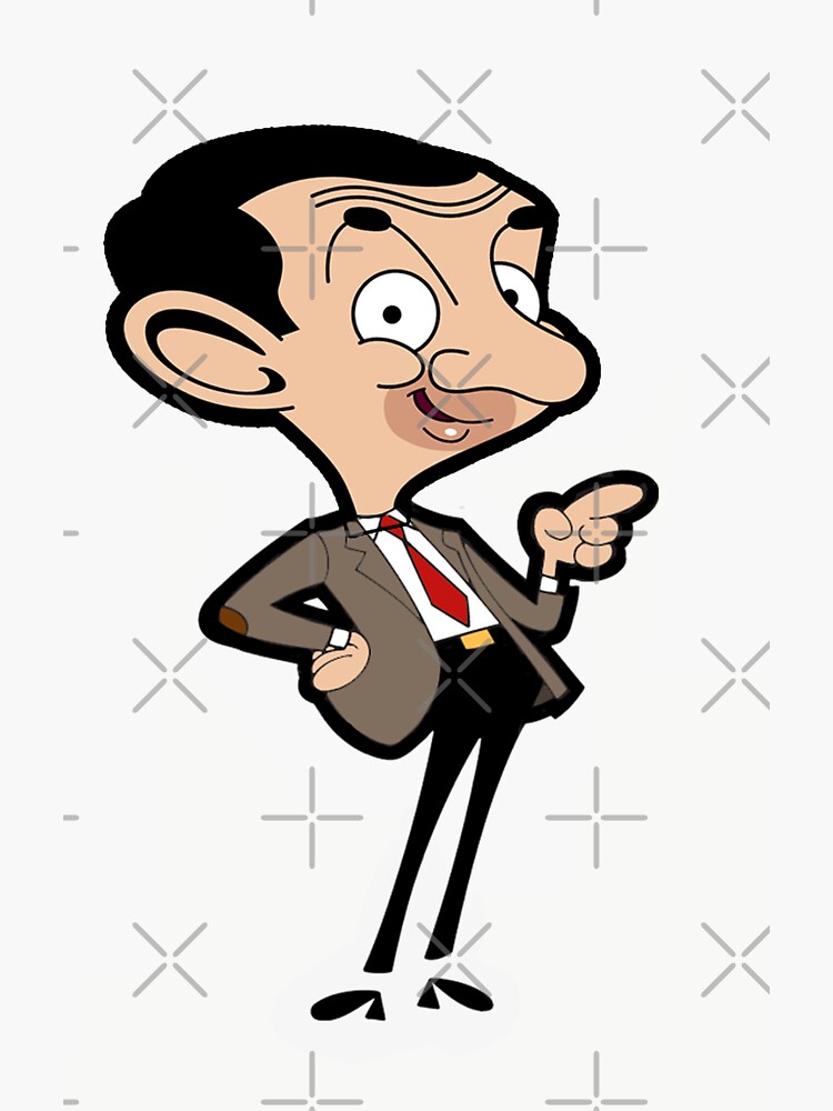 "Mr Bean" Sticker for Sale by SPACEWORK008 | Redbubble