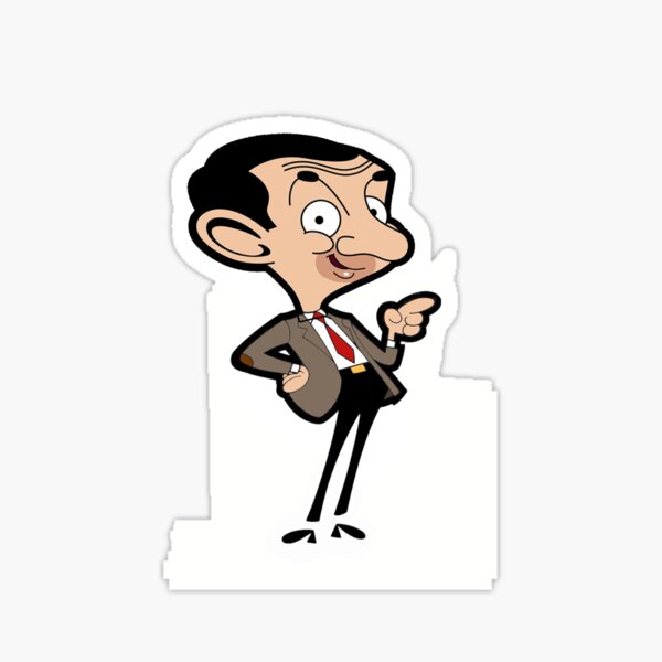 "Mr Bean" Sticker for Sale by SPACEWORK008 | Redbubble