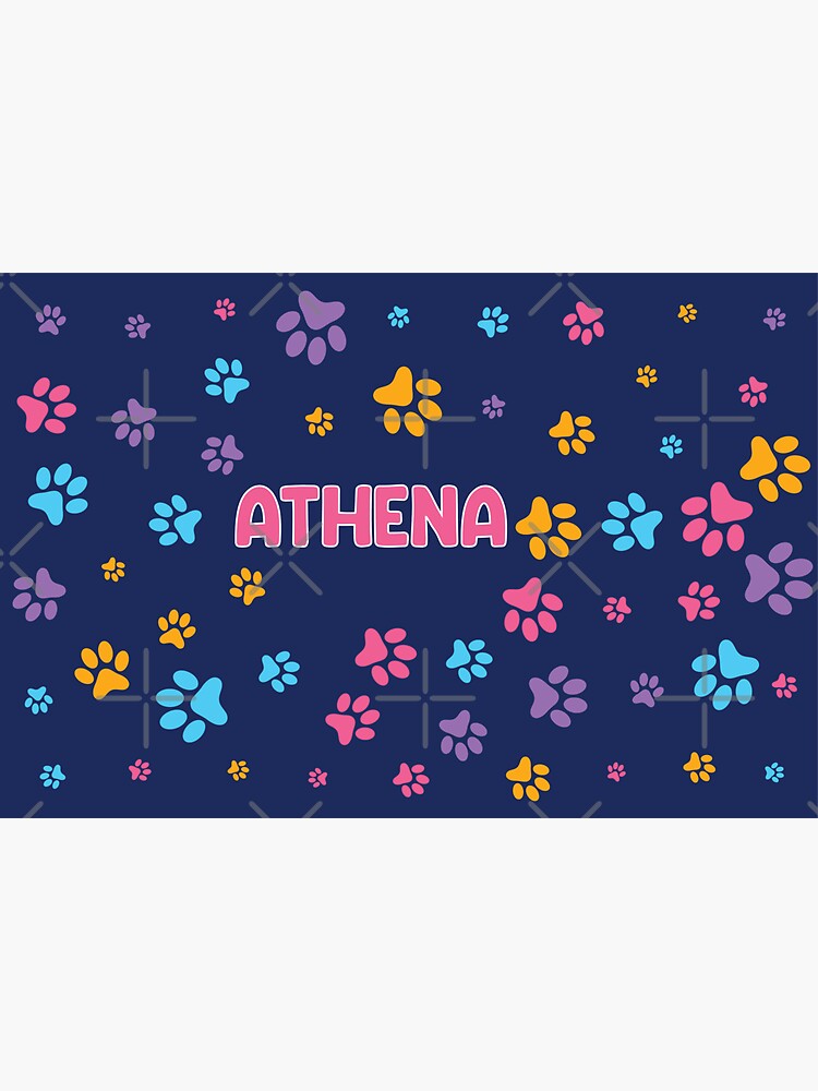 "Athena Pet Name" Sticker for Sale by VintagePathway | Redbubble