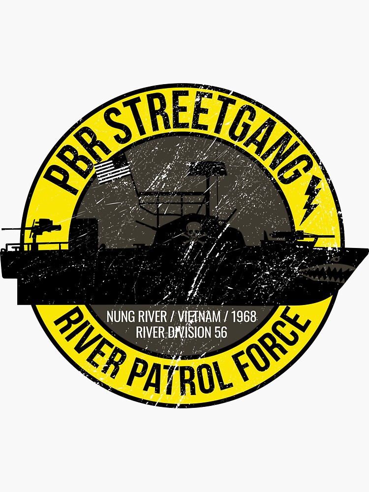 "PBR STREETGANG / RIVER PATROL FORCE" Sticker for Sale by ouno | Redbubble
