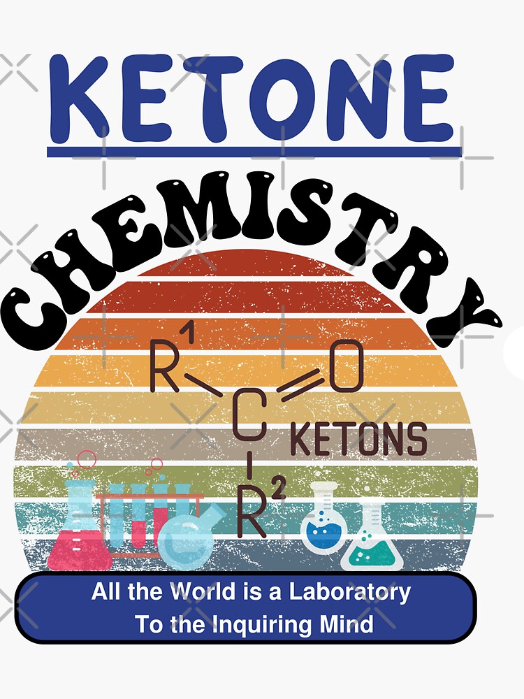 "Ketone Chemistry Formula in Organic Compound" Sticker for Sale by ...