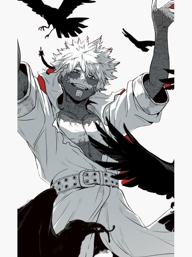 "Dabi toya white hair " Sticker for Sale by Sbgh | Redbubble