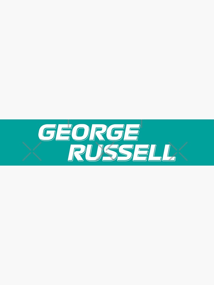 "George Russell f1 Driver" Sticker for Sale by ButterDearie | Redbubble