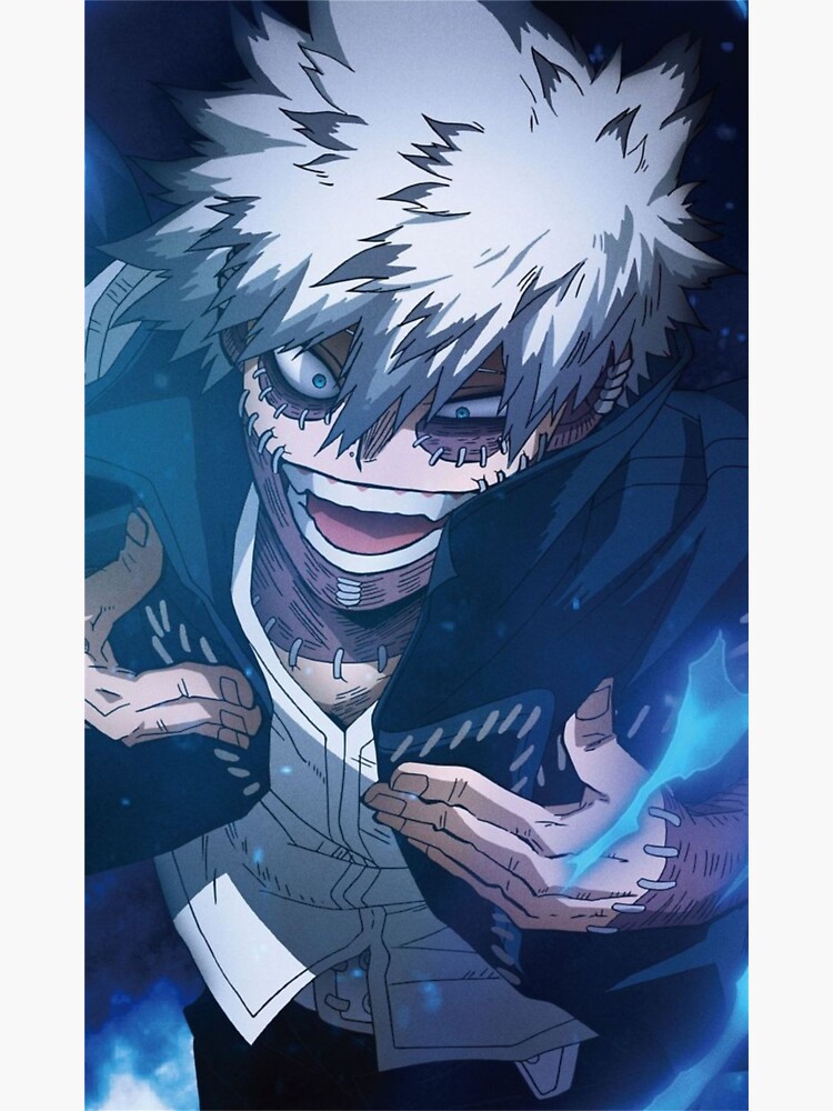 "Dabi toya white hair" Sticker for Sale by Sbgh | Redbubble