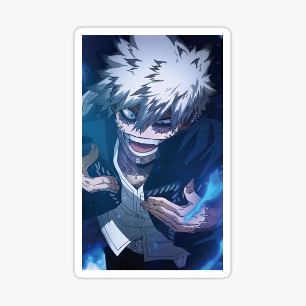 "Dabi toya white hair" Sticker for Sale by Sbgh | Redbubble