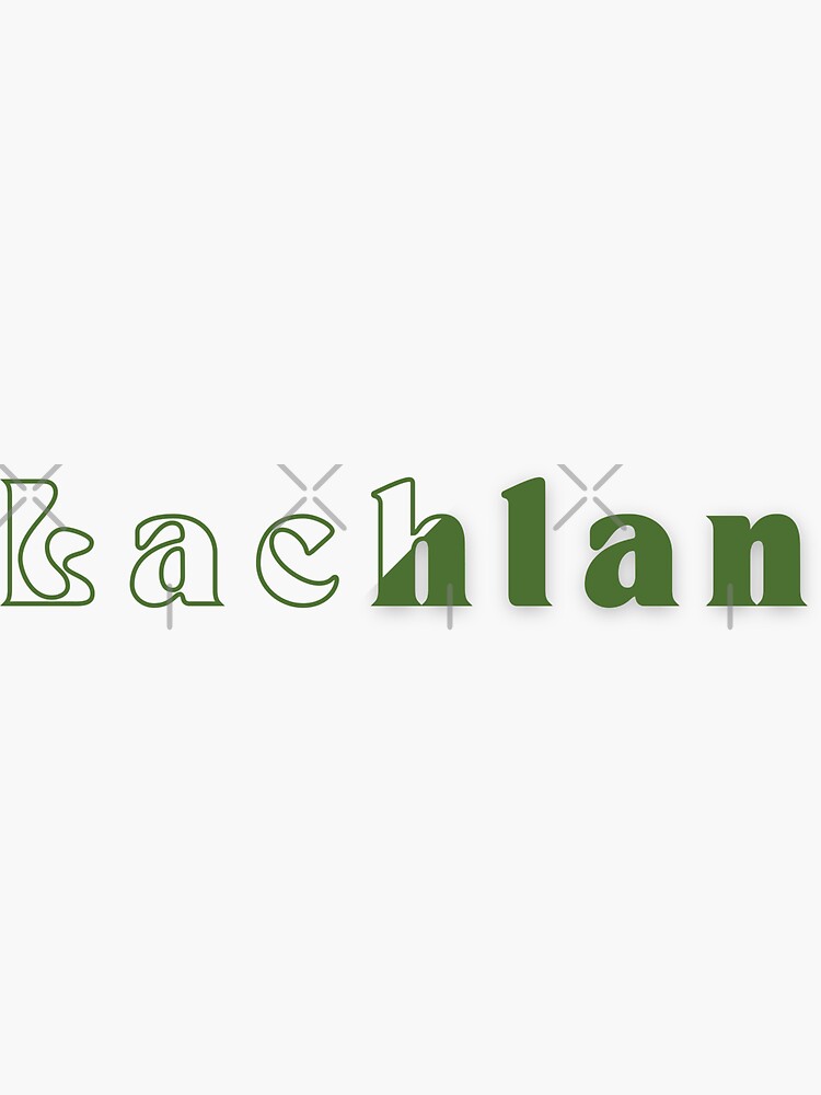 "Lachlan name" Sticker for Sale by colorexz | Redbubble