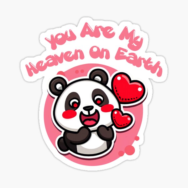 You Are My Heaven On Earth A Valentines Day Artwork Sticker For Sale By Mrsutharsuresh