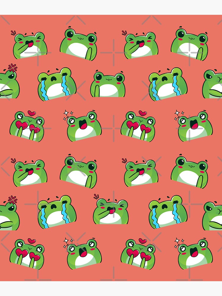"kermit Pattern" Sticker for Sale by M0dasser | Redbubble