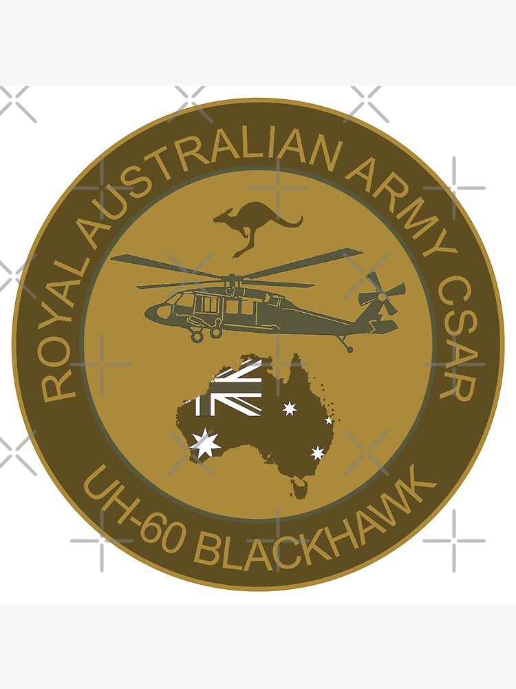 "AUSTRALIAN ARMY BLACKHAWK ART CSAR UH60" Art Print for Sale by ...