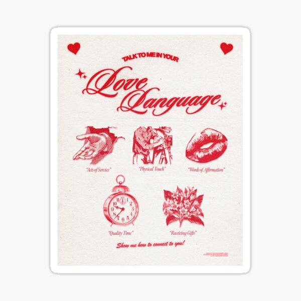 "221 Love Language" Sticker for Sale by w0rdswallowed | Redbubble