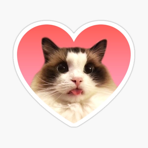 "Kitty Stickers: Mlem" Sticker for Sale by Elisecv | Redbubble