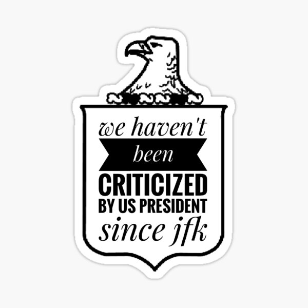 "cia jfk shirt" Sticker for Sale by Wisaka | Redbubble