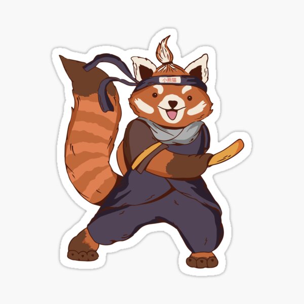 "Chinese Red Panda" Sticker for Sale by Designs-By-Zar | Redbubble