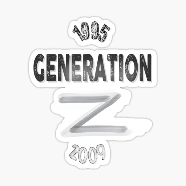 "Generation Z" Sticker for Sale by Themys24 | Redbubble