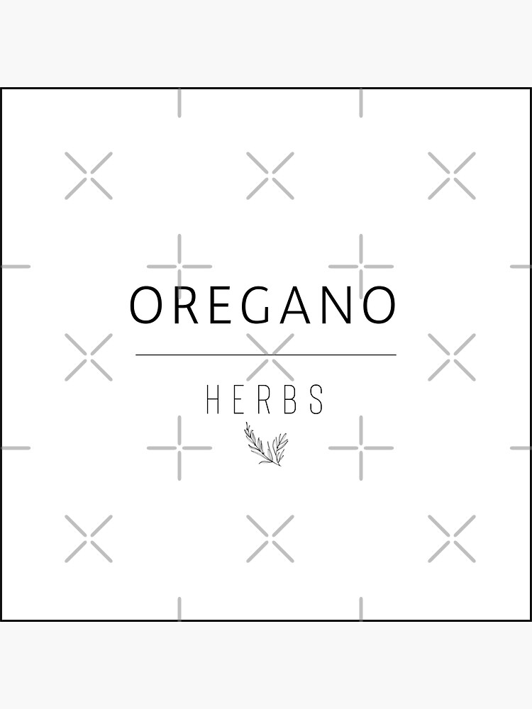 "oregano" Sticker for Sale by YusraAiman | Redbubble