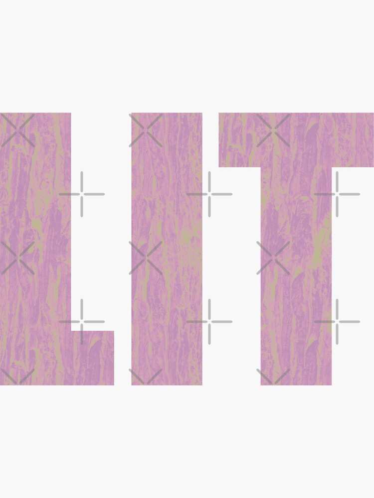 "Purple Lit " Sticker for Sale by SheeshStickerz | Redbubble