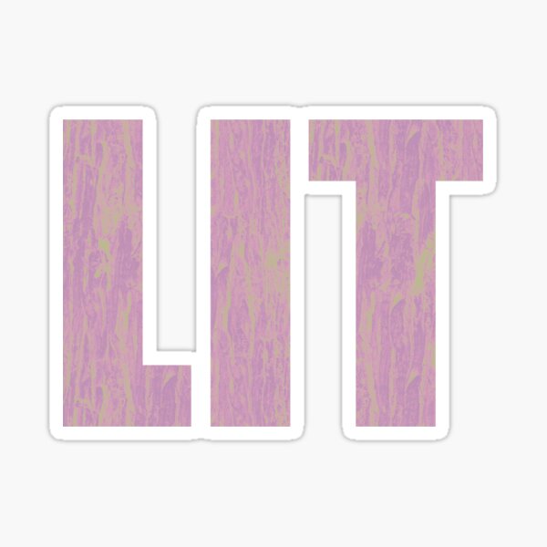 "Purple Lit " Sticker for Sale by SheeshStickerz | Redbubble