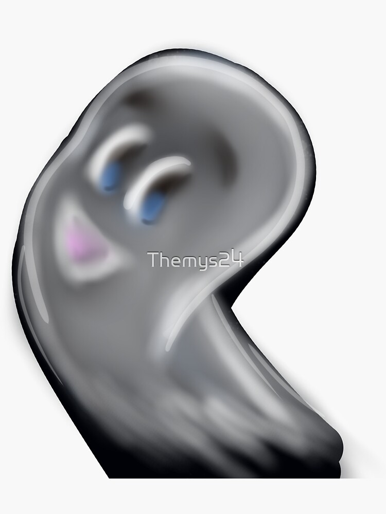 "friendly ghost" Sticker for Sale by Themys24 | Redbubble