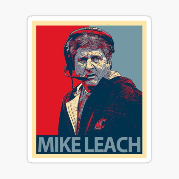 " Mike Leach" Sticker for Sale by tifaamess | Redbubble