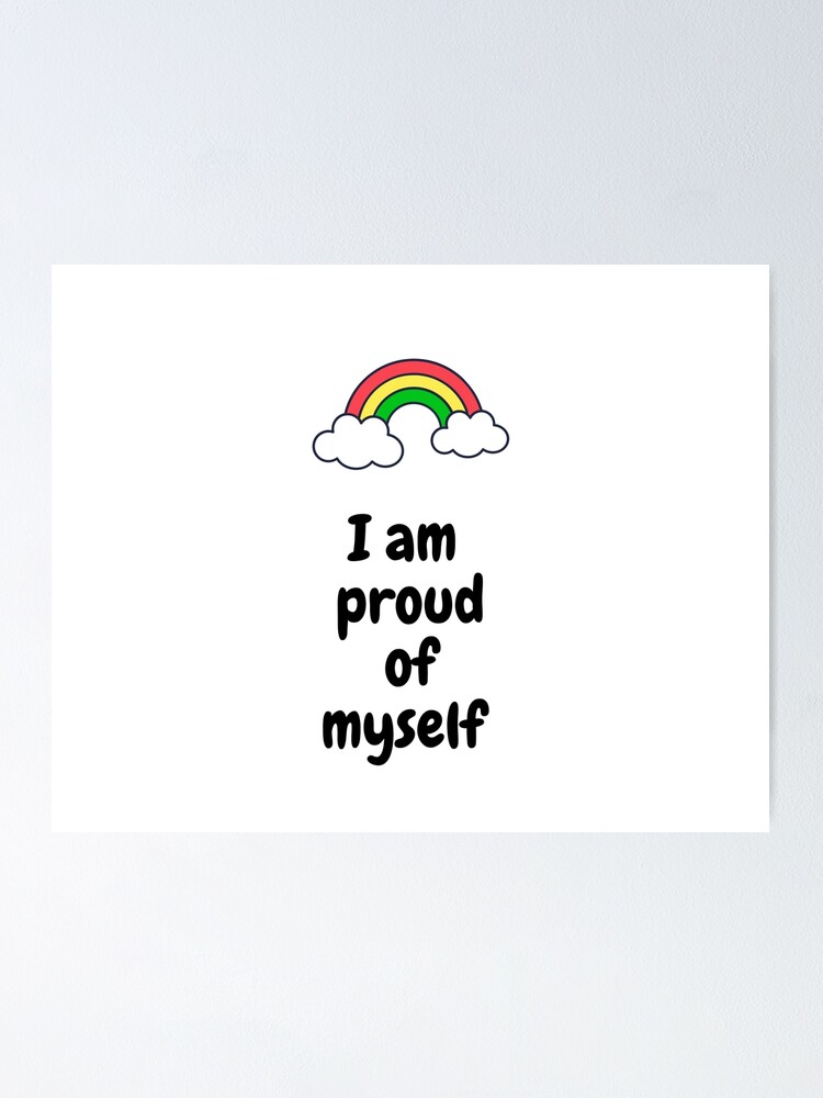"I Am Proud of Myself Artwork, Simple Art - Digita Art - Printable Art ...