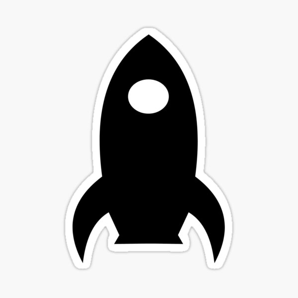 "rocket ship" Sticker for Sale by owami81 | Redbubble