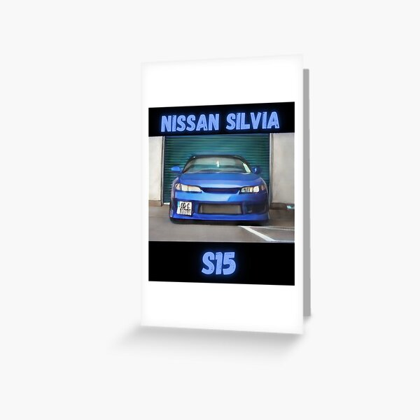 "Nissan Silvia S15 - Cartoon Design" Greeting Card for Sale by ...