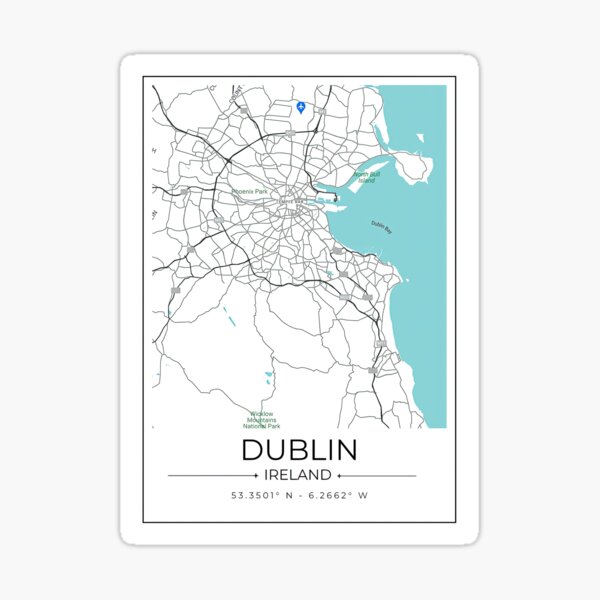 "Dublin - Add a touch of Irish Flair" Sticker for Sale by RandSteele ...