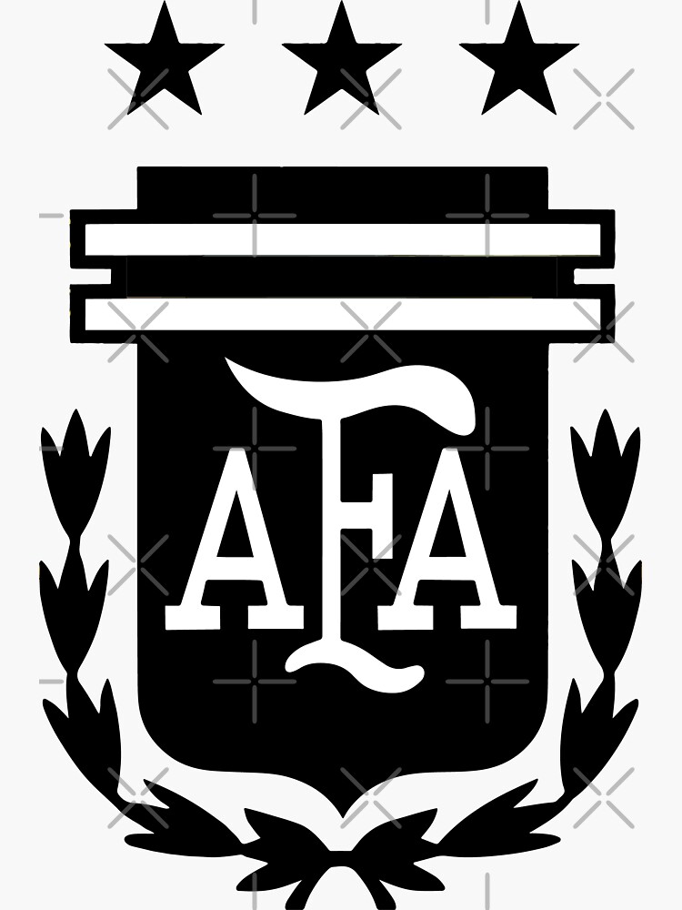 " ARGENTINA TEAM-THREE STARS-AFA CHAMPIONS-BLACK" Sticker for Sale by ...