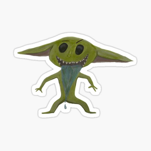 "Goblin gremlin drooling fantasy creature " Sticker for Sale by ...