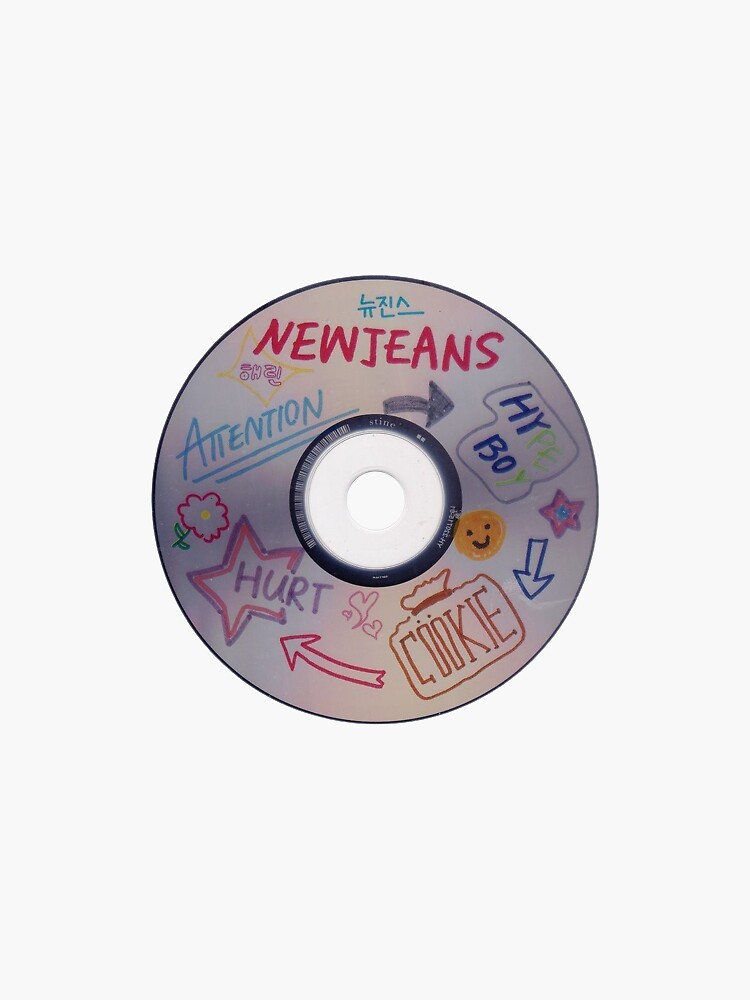 "New jeans -cd " Sticker for Sale by Bubbleshop16 | Redbubble