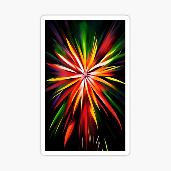 "Fireworks" Sticker for Sale by flashbik | Redbubble