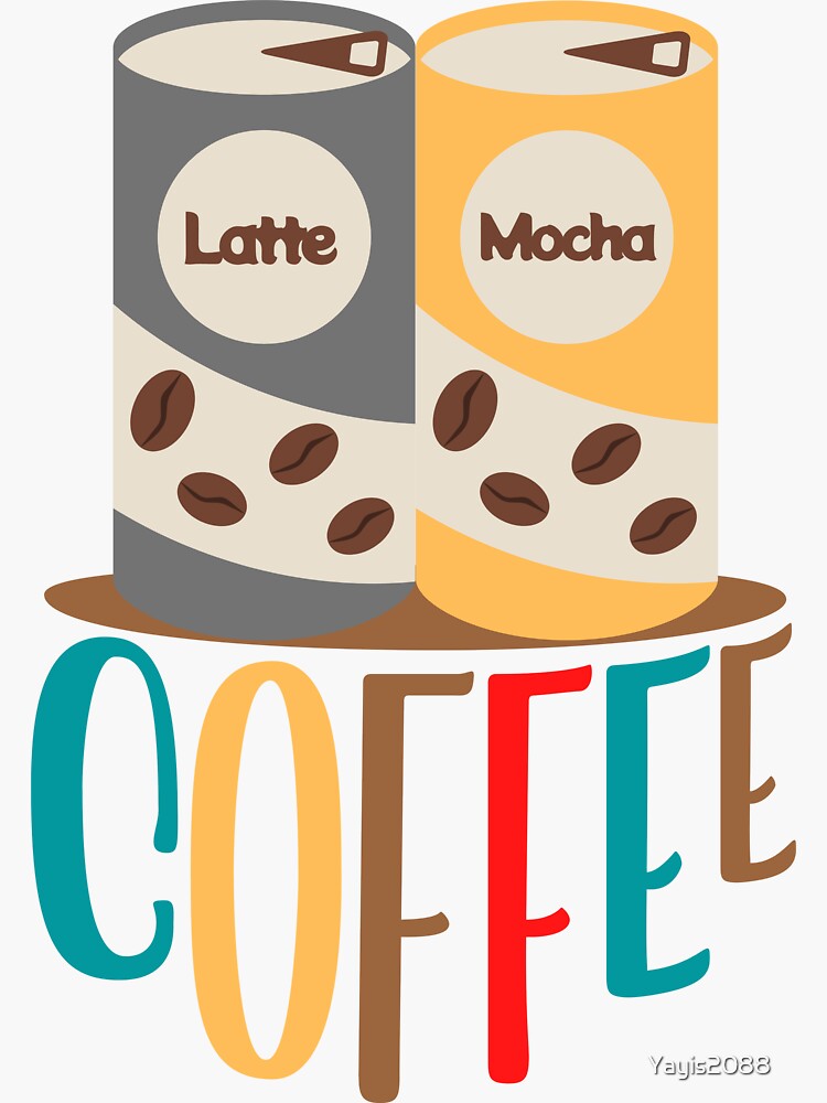 "latte and mocha" Sticker for Sale by Yayis2088 | Redbubble