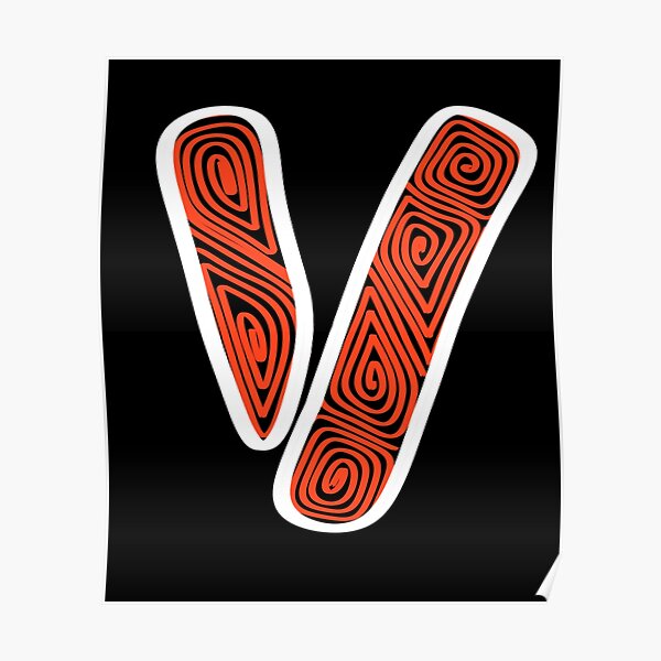 "vlone pop smoke red " Poster for Sale by saminour | Redbubble