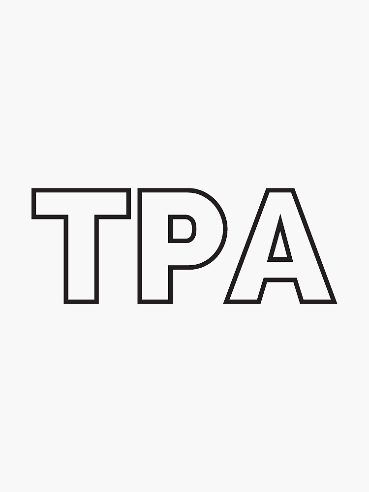 "TPA sign" Sticker for Sale by otter176 | Redbubble