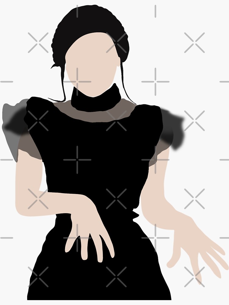"Wednesday Raven’s dance " Sticker for Sale by Kalliannaa | Redbubble