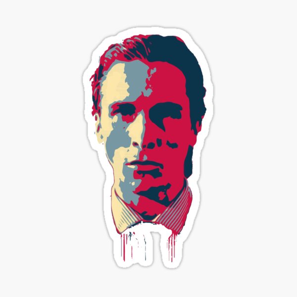 "Patrick Bateman" Sticker for Sale by celebidesign | Redbubble