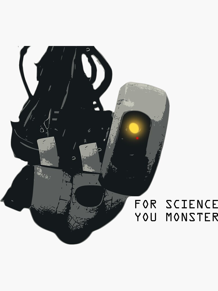 "Glados Aperture" Sticker for Sale by BasicSeres | Redbubble