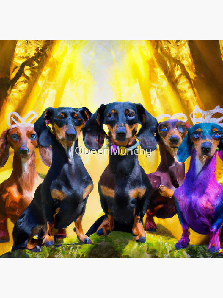"Dachshund Fantasy Digital Artwork. Weiner Dog Digital Designs ...