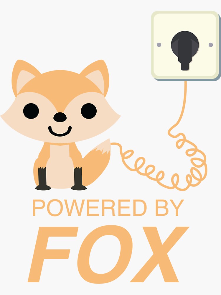 "Fox Poke Emoji " Sticker by HippoEmo | Redbubble