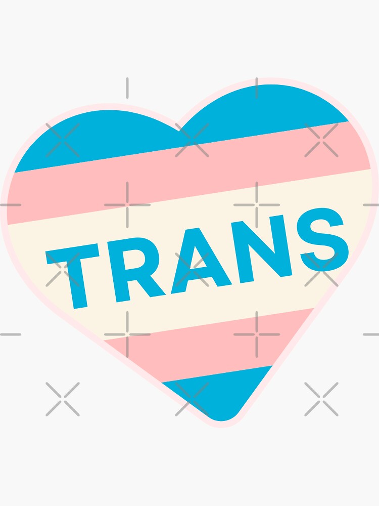 "Trans Pin (Blue Version) | Wall Art Home Decor | HECKINFAROUT" Sticker ...