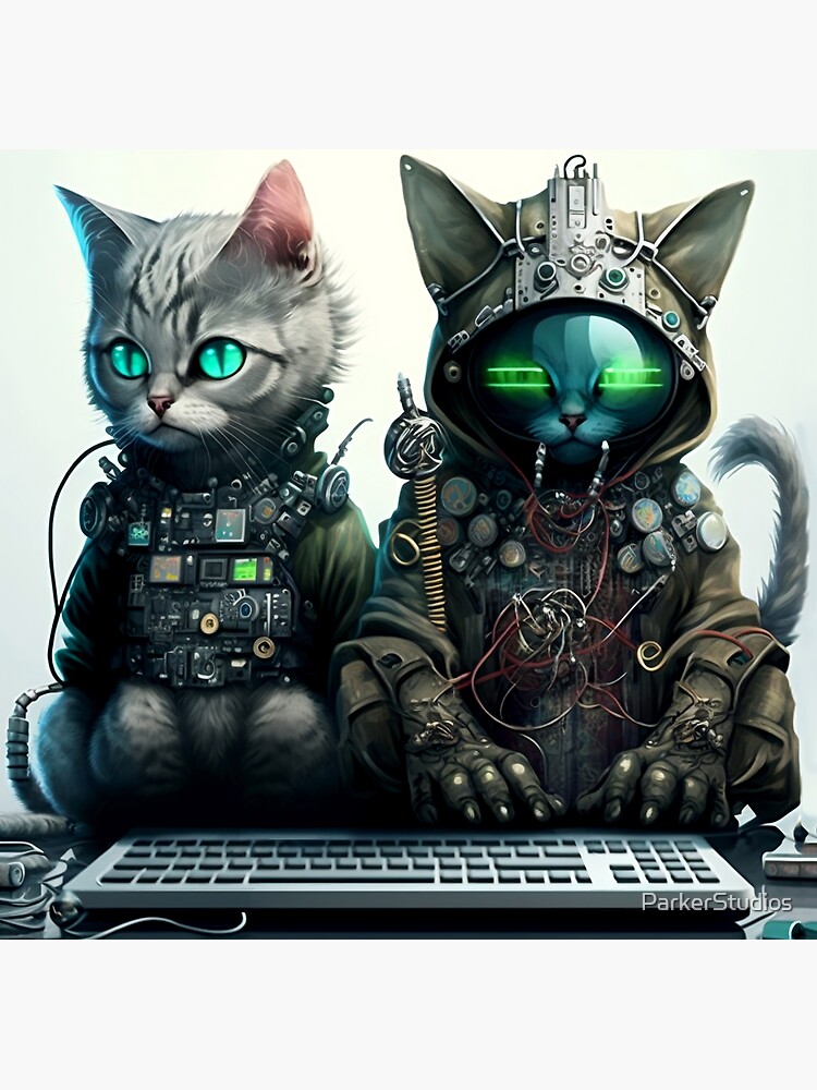 "Hacker Cats, Smart Cats Pets, Cyborg Cat Friends, Life is a Game ...