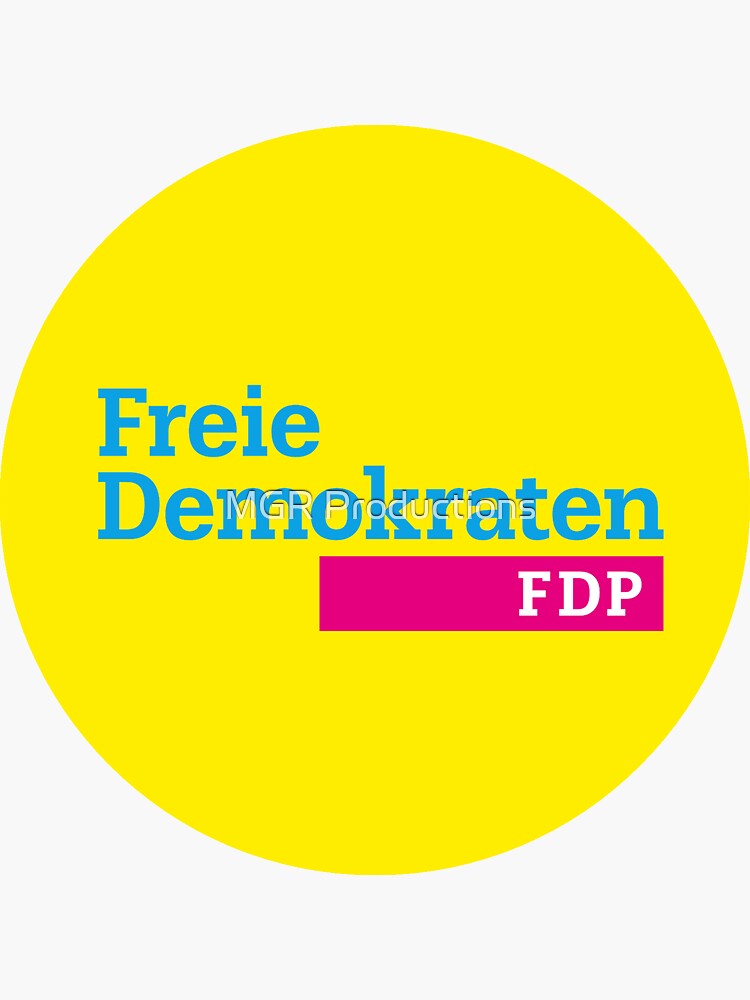 "Freies demokratisches Partei-Logo" Sticker von Quatrosales | Redbubble