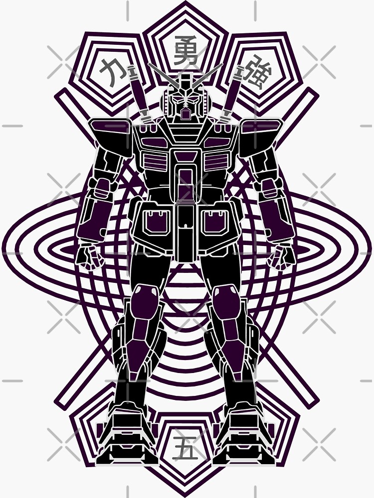 "Mecha Suit No. 5" Sticker for Sale by ZeroFormula | Redbubble